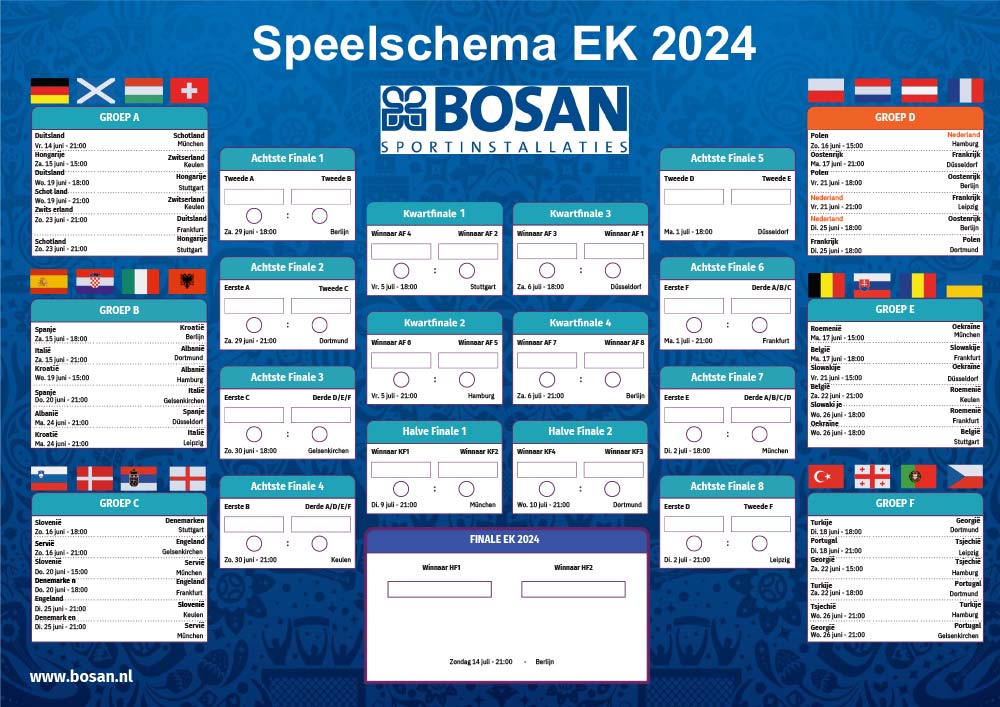 Bosan Nederland Wedstrijdschema's - Over Bosan